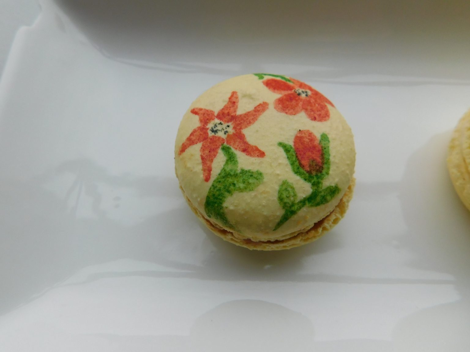 How to Paint on Macarons - Kitchen Foliage