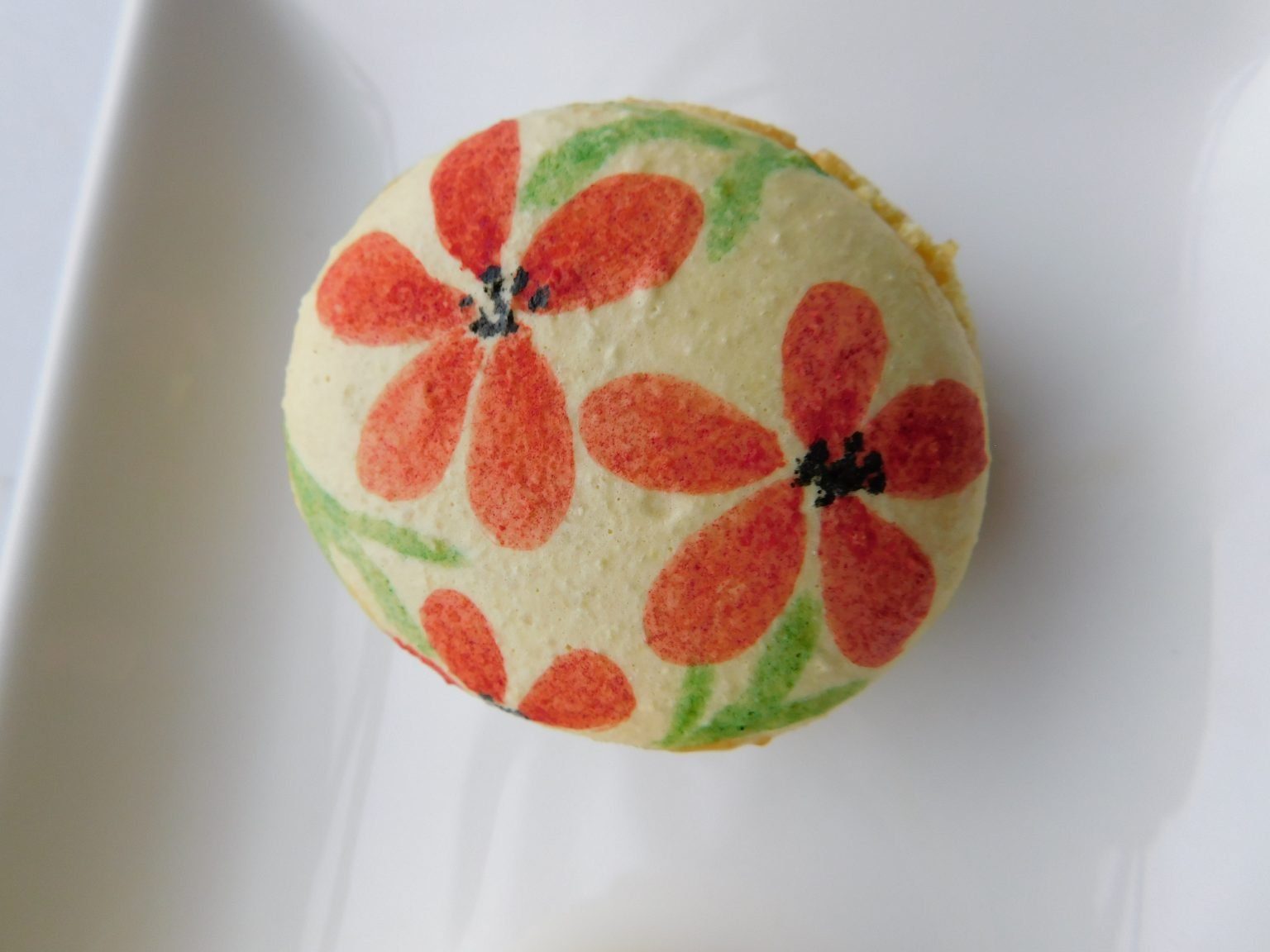 How to Paint on Macarons - Kitchen Foliage