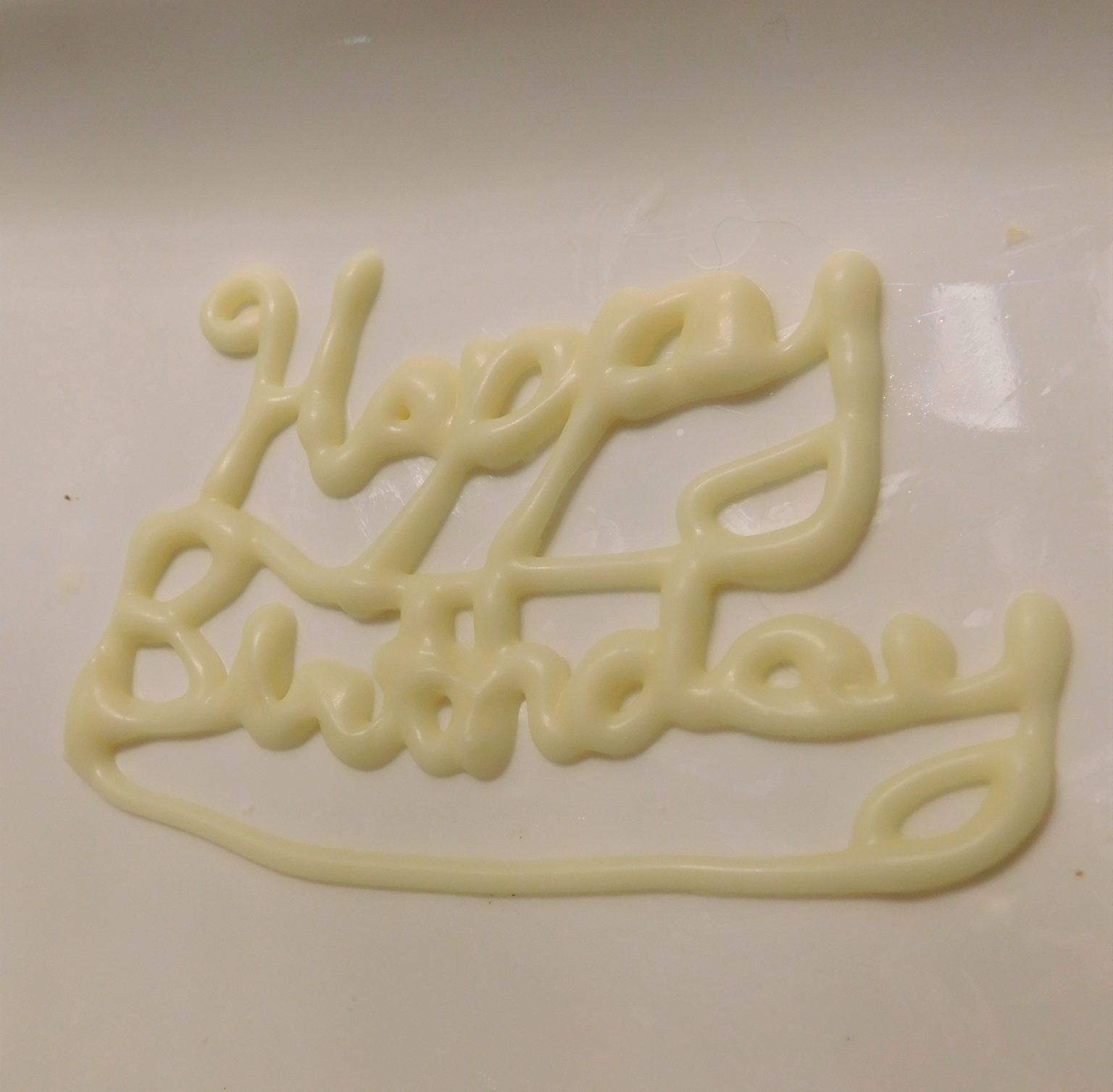 How to Pipe Chocolate Writing - Kitchen Foliage