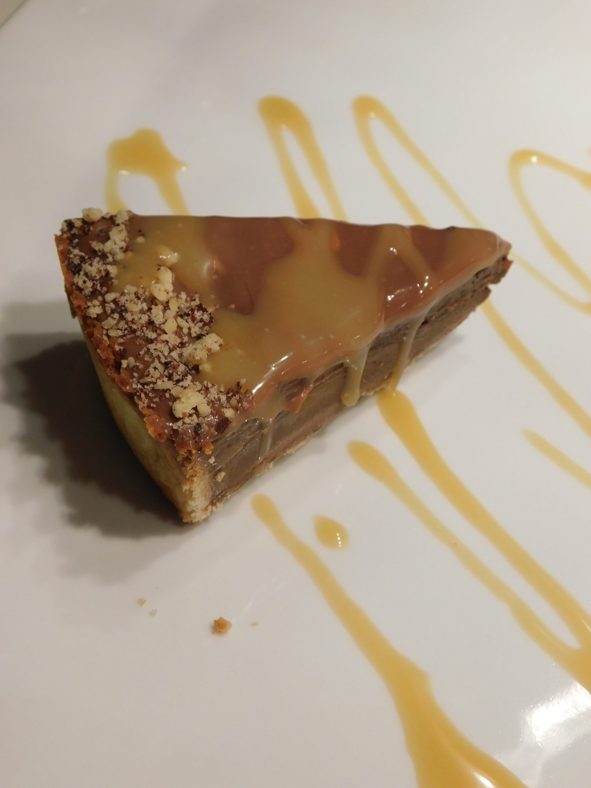 Chocolate Hazelnut Caramel Tart - Kitchen Foliage